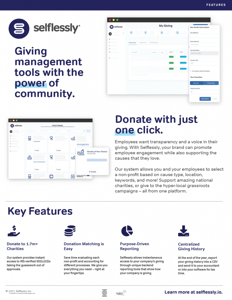 Selflessly — Resources & Downloads