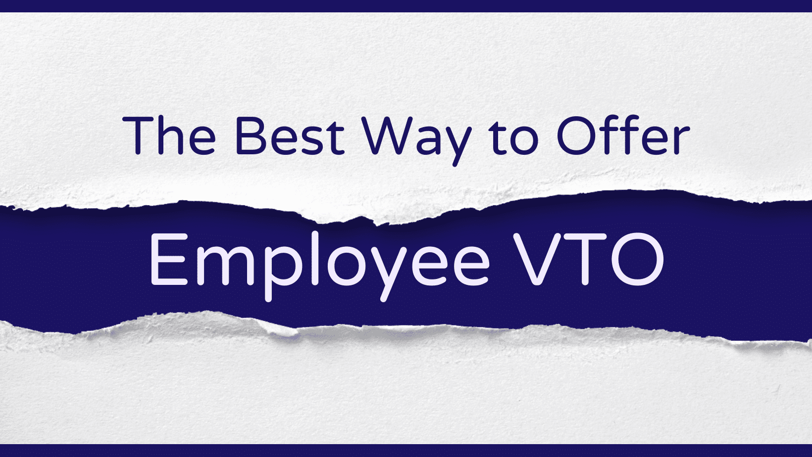 The Best Way to Offer Employee VTO — Selflessly